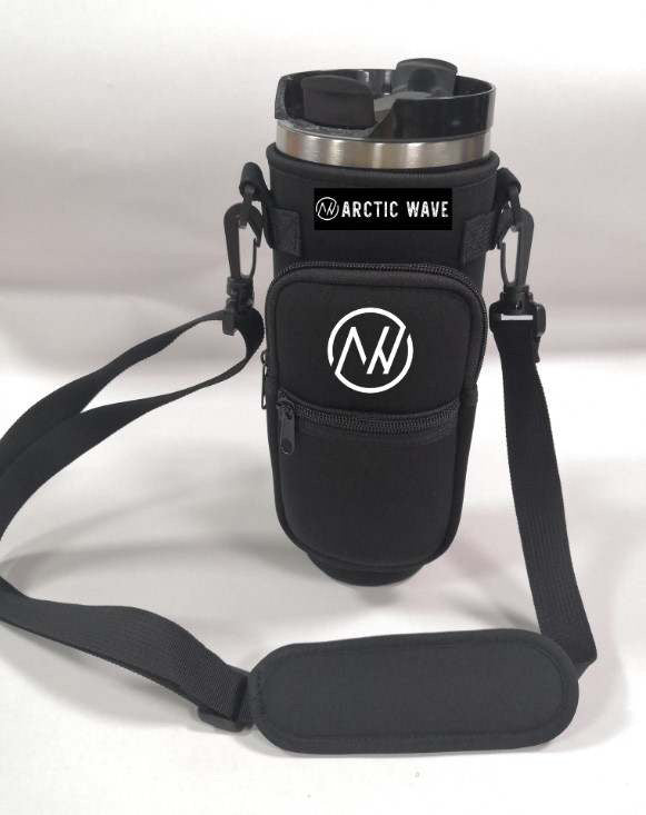 Water Bottle / Cell Phone Carrier Bag – Arctic Wave